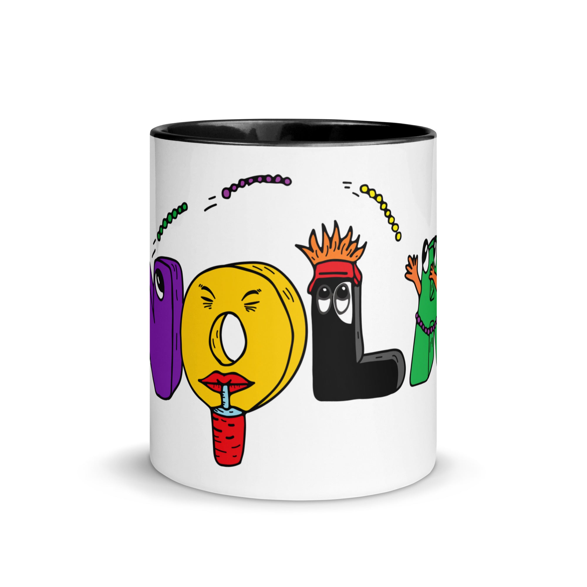 NOLA Mardi Gras Mug – Action Words Series (11 oz) – Box Of Care